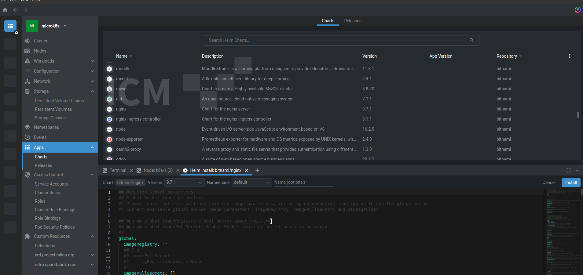 Lens IDE para gestionar clúster de Kubernetes - ICM